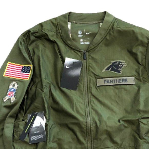 Nike | Jackets & Coats | Nwt Carolina Panthers Nike Salute Service ...